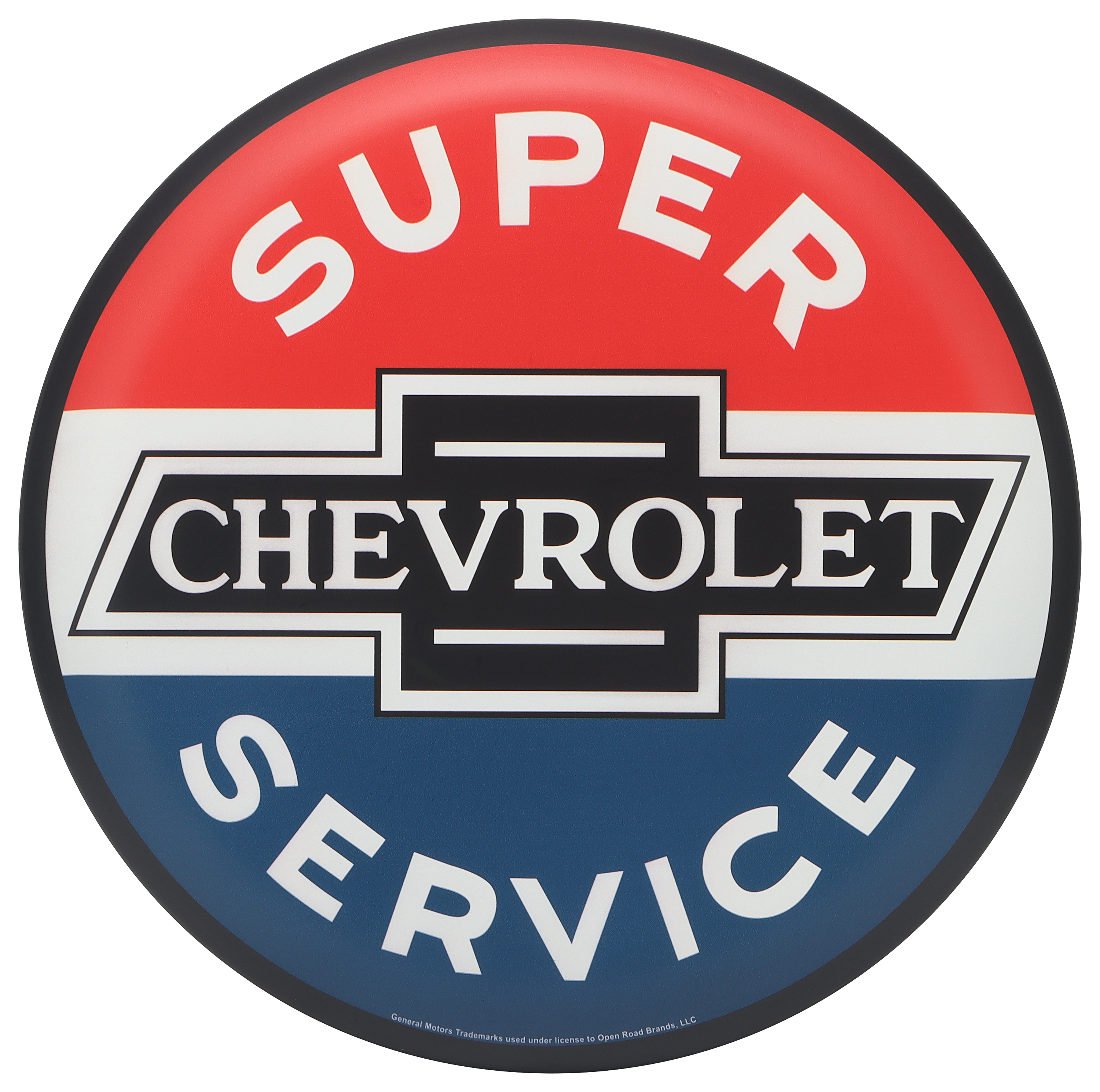 Open Road Brands Chevrolet Super Service Round Metal Sign | Cabela's